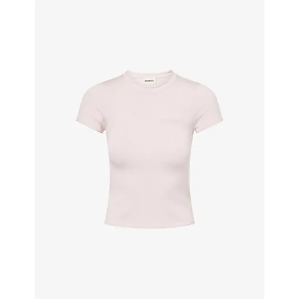 ADANOLA Knitted Crewneck T-shirt - Pink