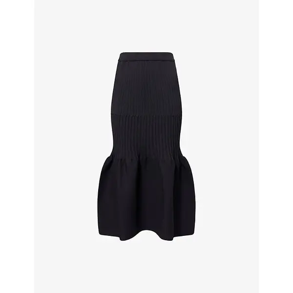 CFCL Fluted Mermaid Knitted Midi Skirt