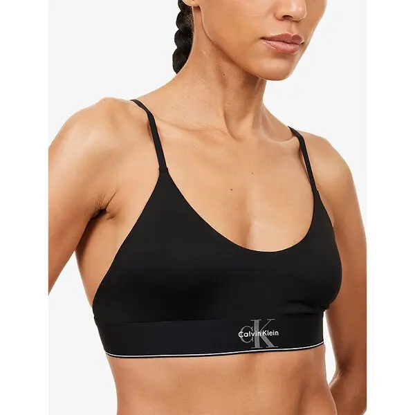 Calvin Klein Graphic Monogram Microfibre Stretch Bralette