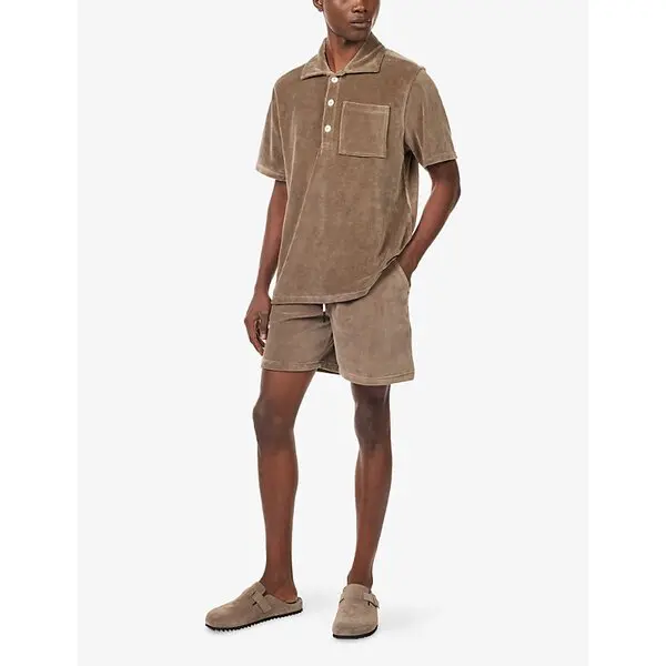 Oas Cotton-blend Velour Shorts