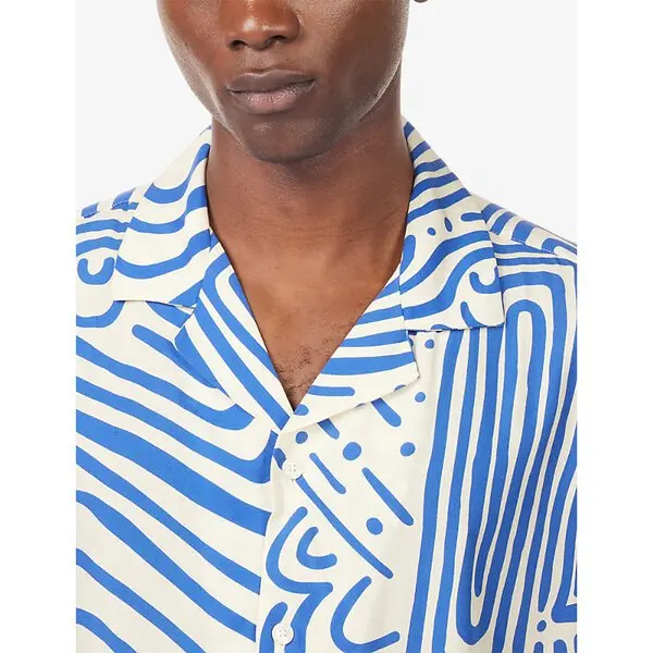 Oas Eldovado Graphic-pattern Woven Shirt