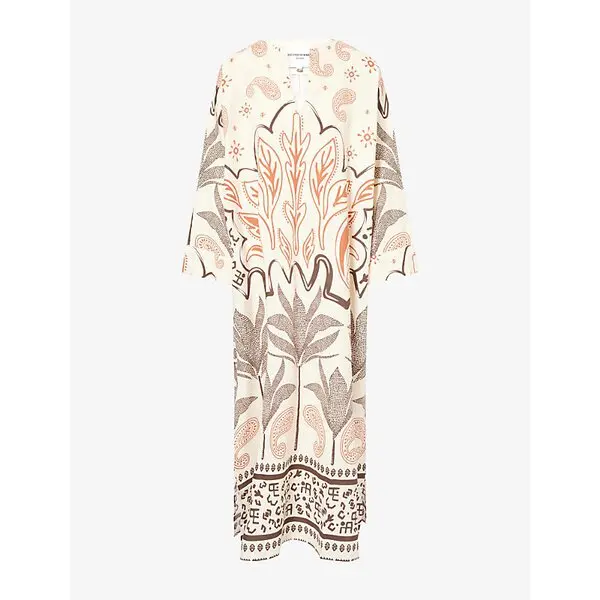 Second Summer Sahara Woven Kaftan - Multi