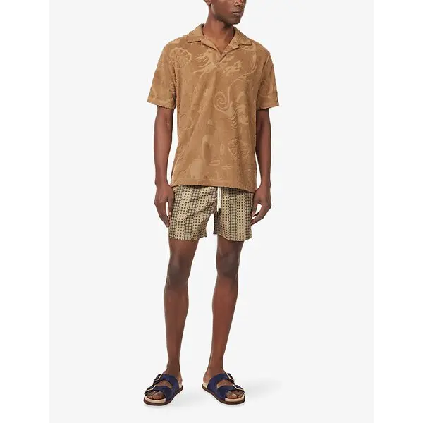 Oas Regalia Logo-tab Swim Shorts