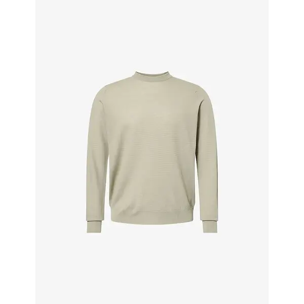 John Smedley Crewneck Merino Wool Jumper - Thistle Dew