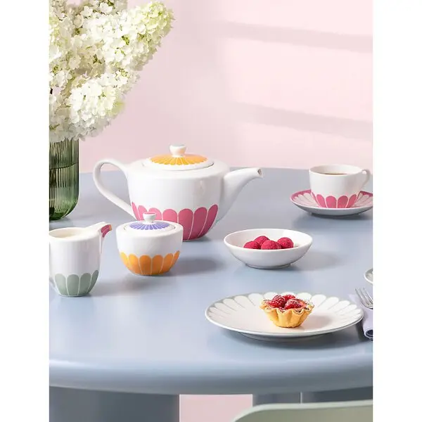 VILLEROY & BOCH Fleur Porcelain Sugar Bowl 9cm
