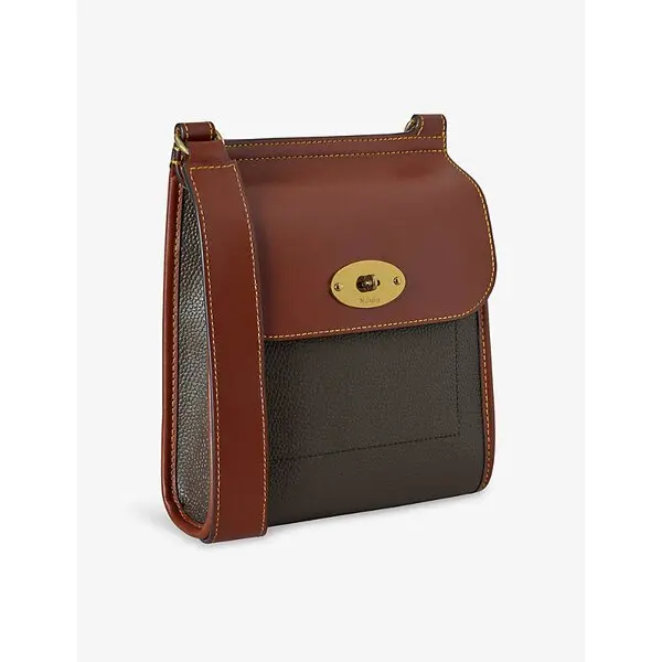 Mulberry Small Grained-leather Messenger Bag - Mole-cognac