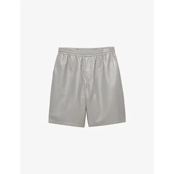 Prada Leather Bermuda Shorts