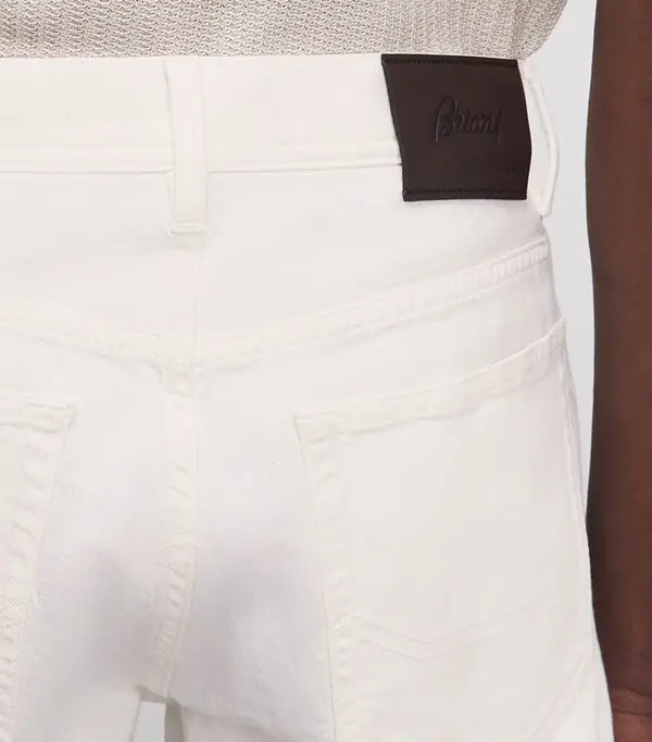 Brioni Stretch-denim Straight Jeans