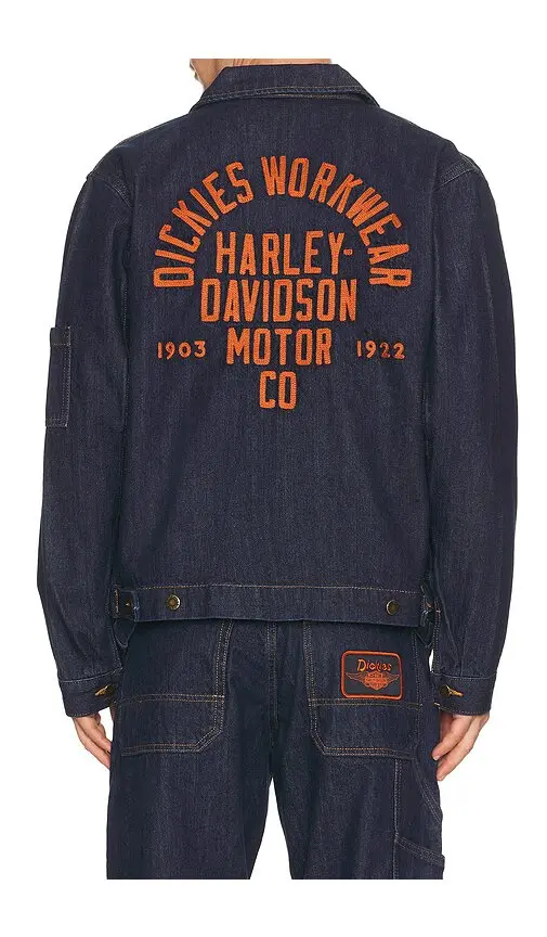 Dickies X Harley Davidson Embroidered Denim Jacket