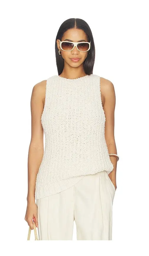 Balmain Cotton Blend Knit Top