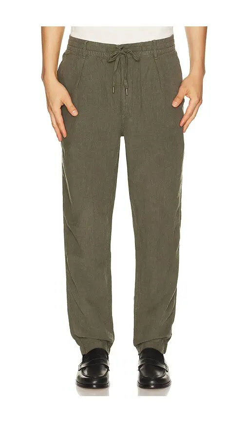 Polo Ralph Lauren Prepster Linen Trousers - Olive