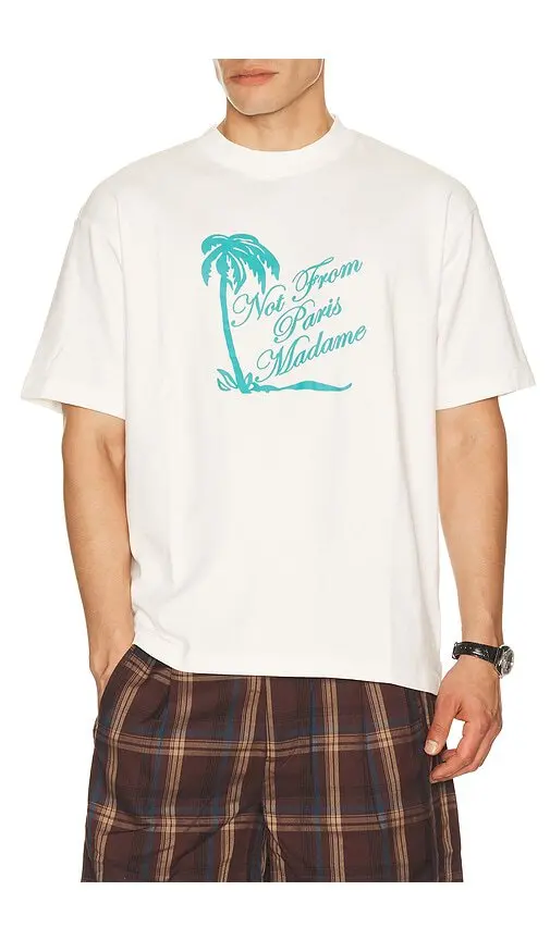 DRÃ´LE DE MONSIEUR T-shirt Slogan Palmiers In . Also - White
