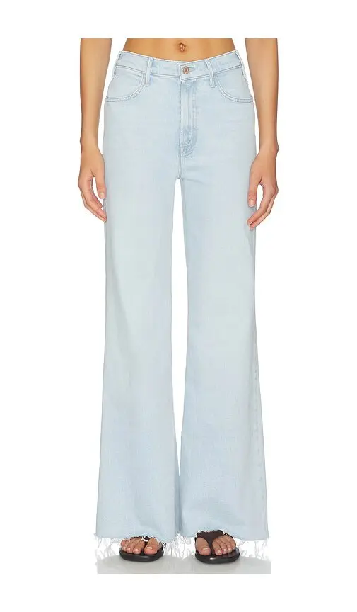 MOTHER The Hustler Roller Skimp Fray Jeans - Blue