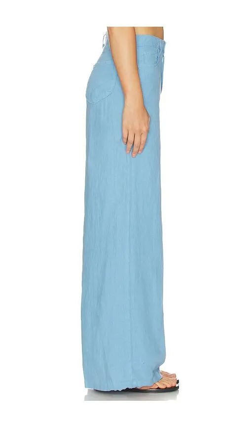 L'Agence Amara Wide Leg Linen Trousers