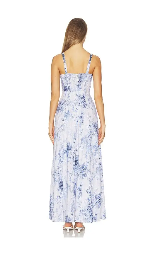 L'Agence Sutton Strap Maxi Dress