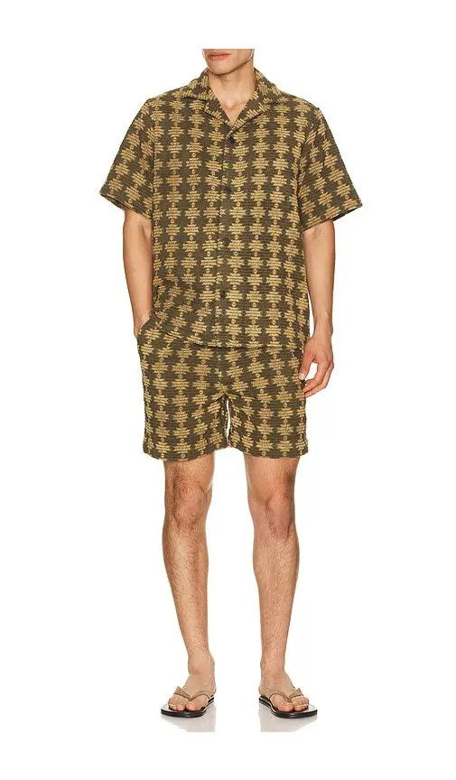 Oas Porto Terrycloth Shorts - Green