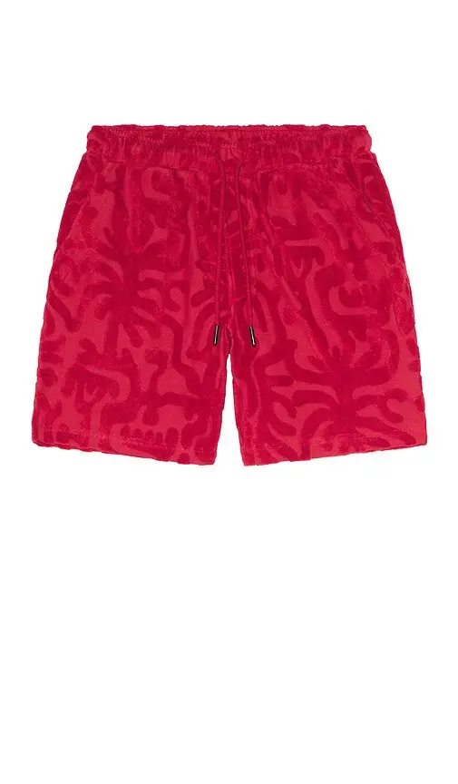 Oas Porto Terrycloth Shorts - Red