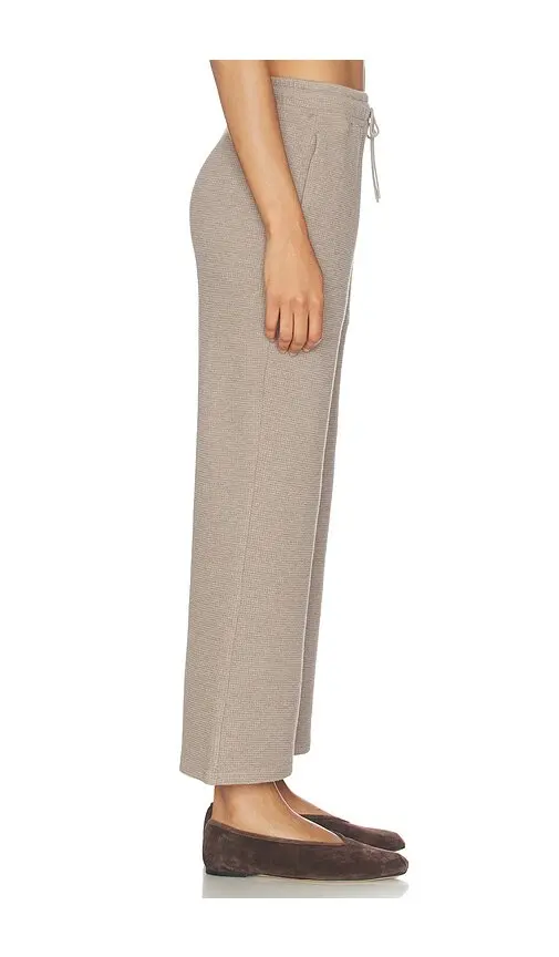 NEGATIVE UNDERWEAR Waffle Knit Cropped Track Pant