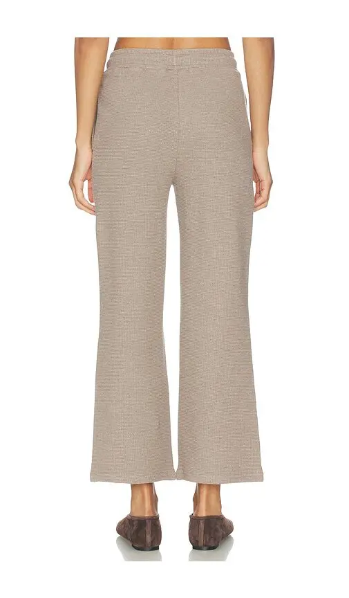 NEGATIVE UNDERWEAR Waffle Knit Cropped Track Pant