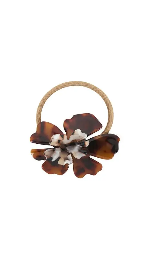 Lele Sadoughi Hibiscus Genie Hair Tie - Brown