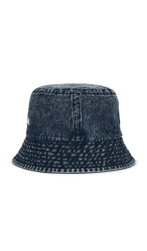VERUTUM Embroidered Denim Bucket Hat