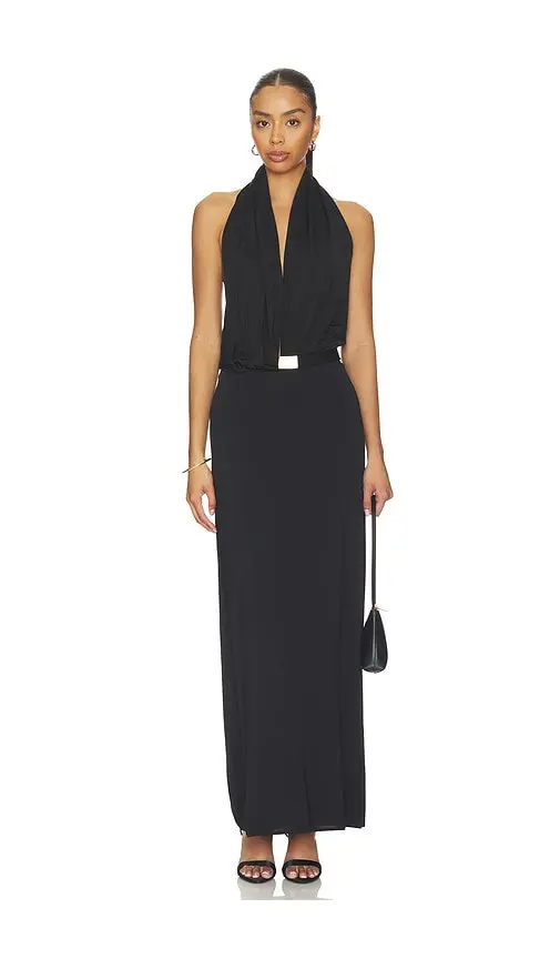 VIX PAULA HERMANNY X Rosie Huntington-whiteley Rosana Long Dress In . Also - Black