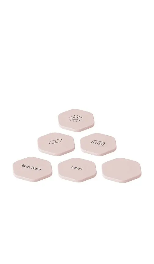 CADENCE Set Of Six Tiles - Pink