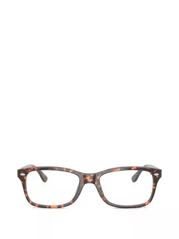 Ray-ban Tortoiseshell Rectangle-frame Glasses - Brown