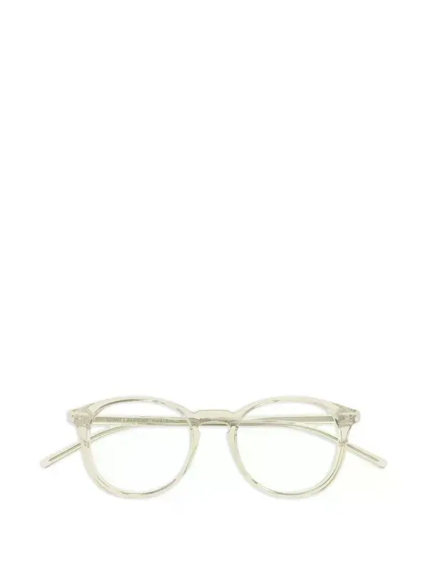 Saint Laurent Oval-frame Glasses - Neutrals