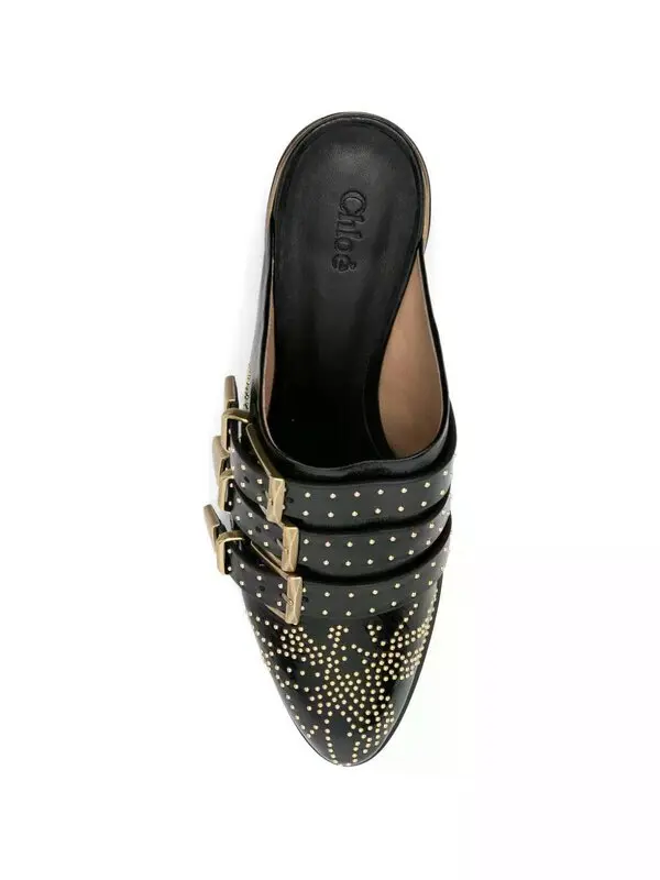 Chloé Susanna Studded Mules - Black