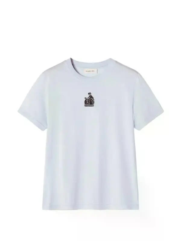 LANVIN Mother And Daughter Graphic Crewneck T-shirt - White