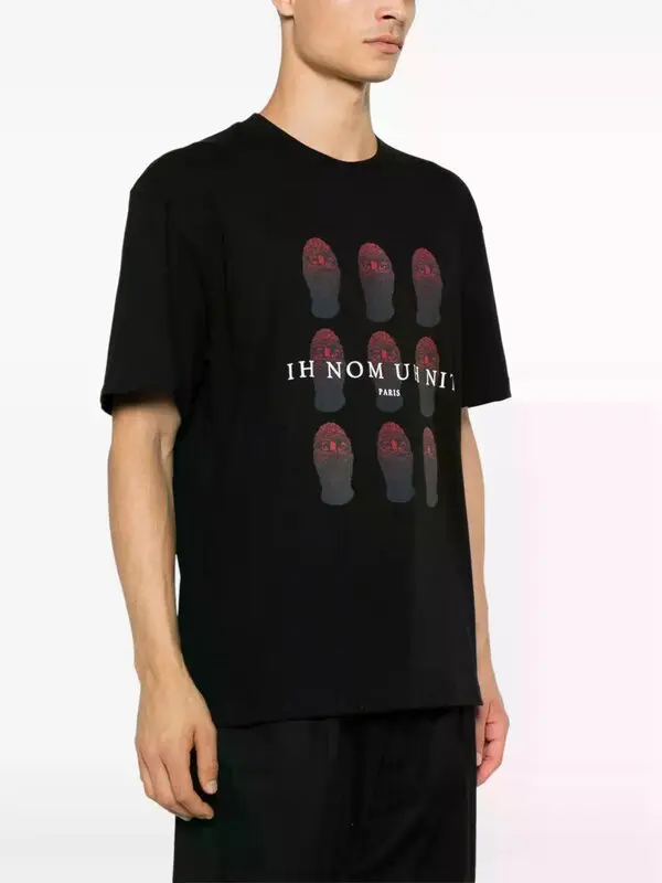 IH NOM UH NIT Red Masks-print T-shirt