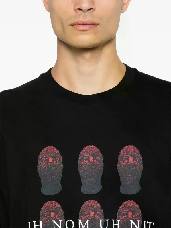 IH NOM UH NIT Red Masks-print T-shirt