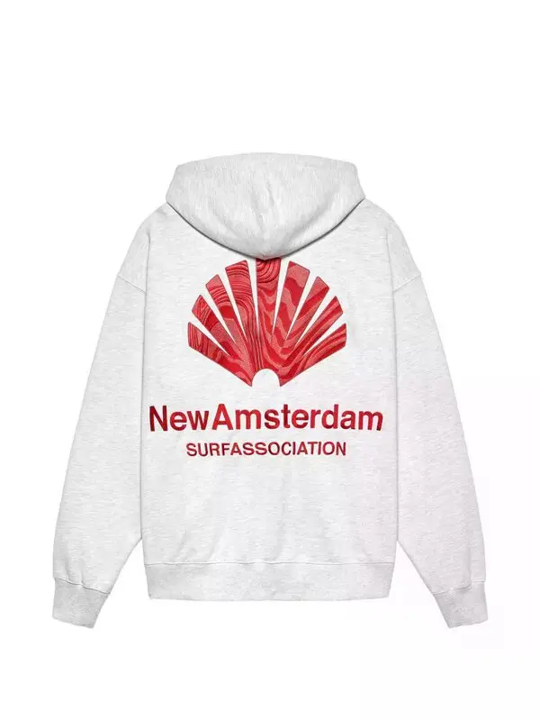 NEW AMSTERDAM SURF ASSOCIATION Logo-embroidered Hoodie