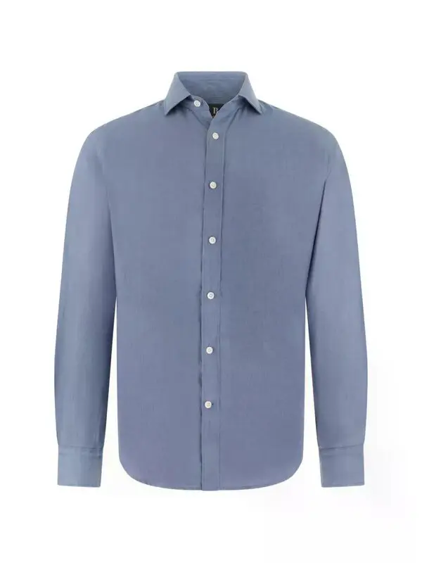 Boggi Milano Garment-washed Linen Shirt