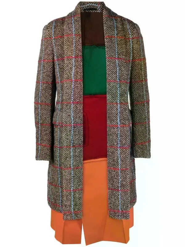 Comme Des Garçons Herringbone Tweed Reversible Overcoat