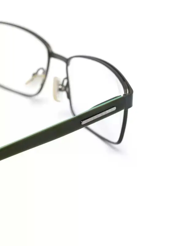 BOSS Rectangle Frame Eyeglasses - Green