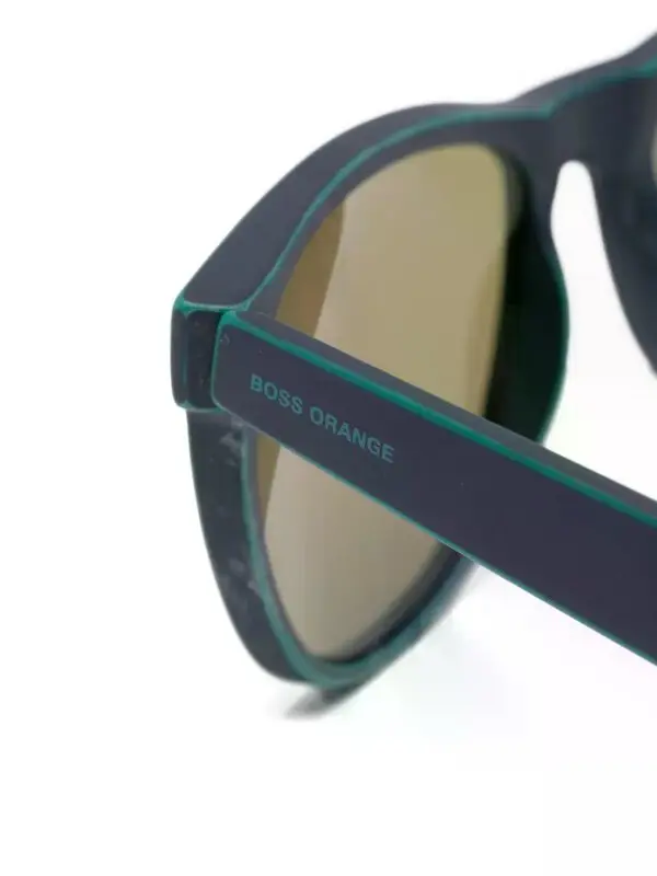 BOSS Square-frame Mirrored Sunglasses