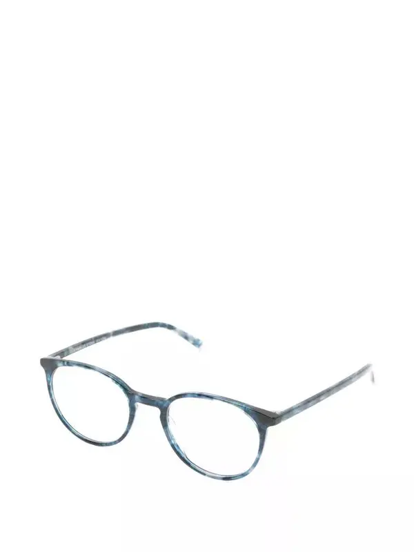 CHARLES STONE Tortoiseshell-effect Round-frame Glasses