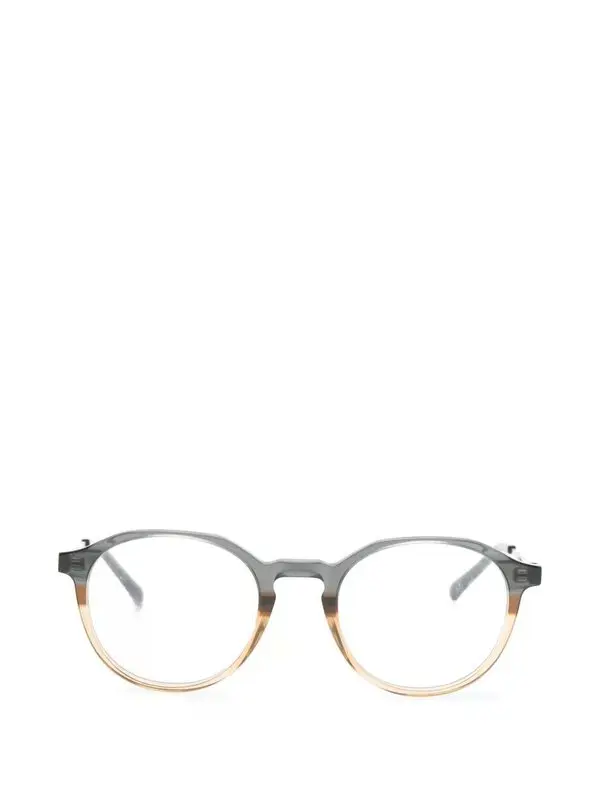 CHARLES STONE Two-tone Geometric-frame Glasses - Grey