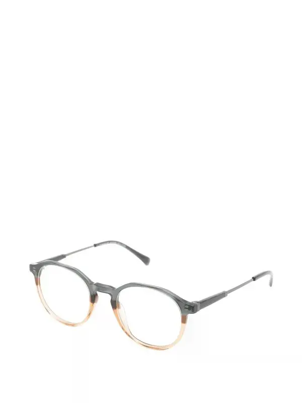 CHARLES STONE Two-tone Geometric-frame Glasses
