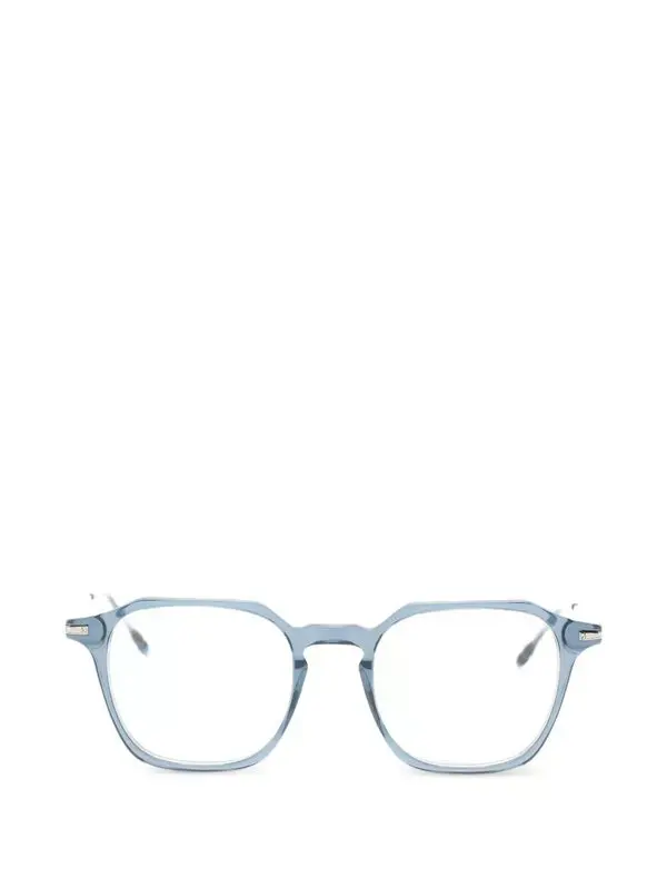 KYME Dimitri Geometric-frame Glasses - Blue