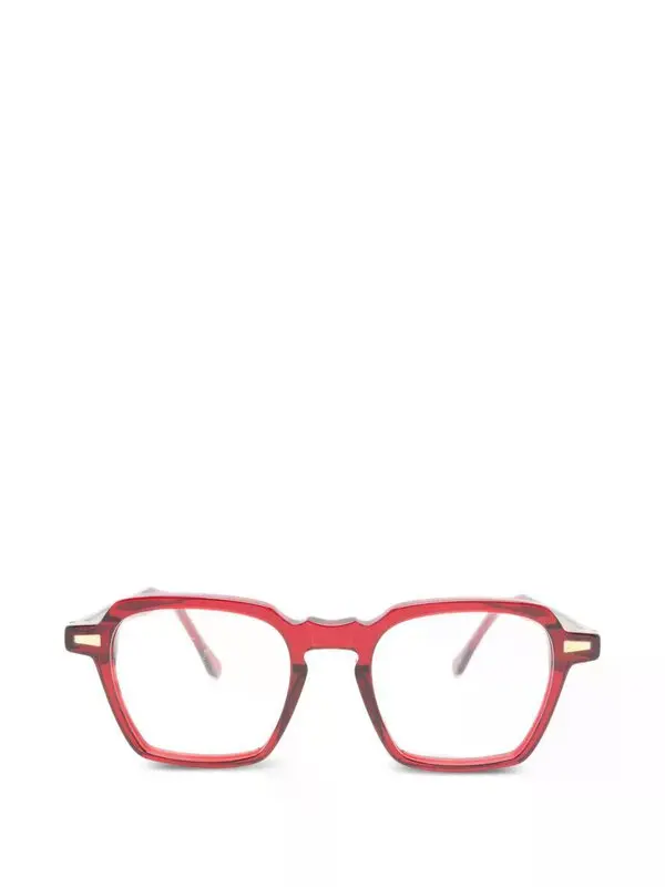 KYME Elijah Geometric-frame Eyeglasses - Red