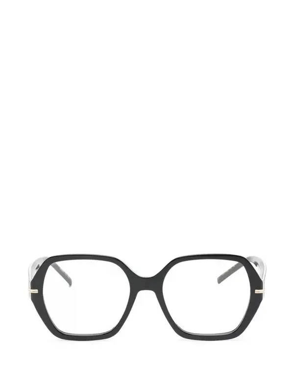 BOSS Geometric Frame Eyeglasses