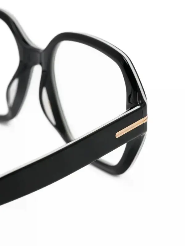 BOSS Geometric Frame Eyeglasses