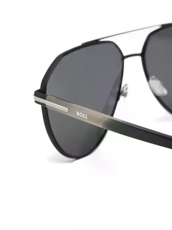 BOSS Double-bridge Pilot Frame Sunglasses