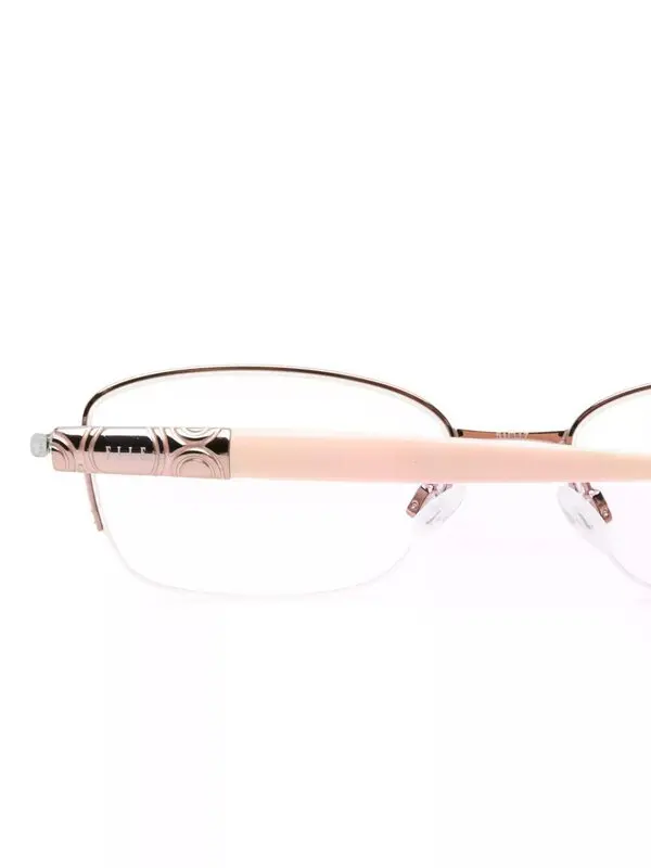 ELLE SUNGLASSES Half-rim Rectangle-frame Glasses