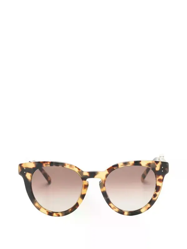 Marc Jacobs Tortoiseshell-pattern Round-frame Sunglasses - Brown