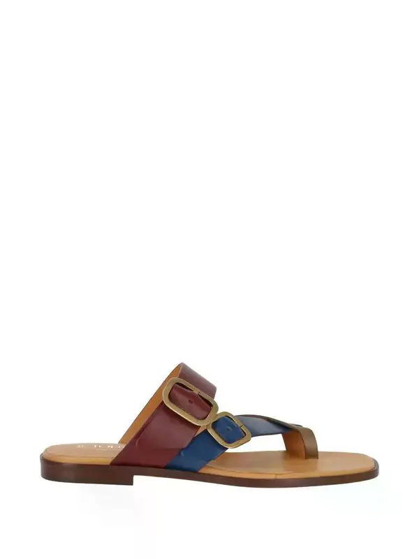 TOD'S Buckle-fastening Leather Sandals - Brown
