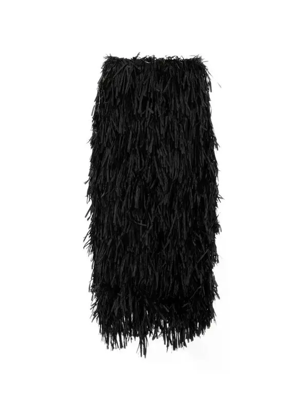 Co Fringed-embellished Midi Skirt